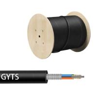 China Outdoor GYTS Fiber Optic Cable with 144 Cores and Durable FRP/Steel Wire Reinforcer for sale