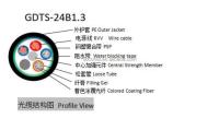 China 24 cores GYTS Fiber Optic Cables for Outdoor Communication 24B1.3 Gyta Gyts SM Singlemode for sale