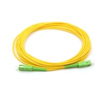 China Low IL Simplex SC APC Singlemode 3.0/2.0mm Yellow LSZH ODF PVC Optic Fiber Patch Cord for sale