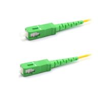 China Low IL Simplex SC APC Singlemode 3.0/2.0mm Yellow LSZH ODF PVC Optic Fiber Patch Cord for sale