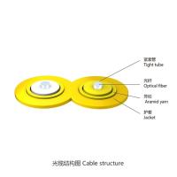 China Indoor Two-Core 8-Font Optical Cable GJFJ8V/H Fiber Optic Cable with Multicore Design for sale