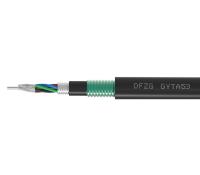 China Outdoor Loose Sheath GYTA53 Fiber Optic Cable with Twisted Reinforced Armored Design for sale