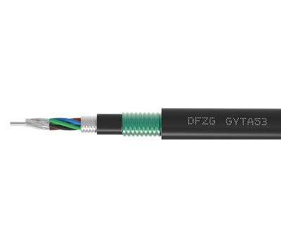 China Outdoor Loose Sheath GYTA53 Fiber Optic Cable with Twisted Reinforced Armored Design for sale
