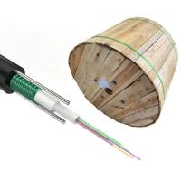 China Bow Type Tight Buffer Structure Outdoor Aerial Armored GYXTW 12 Cores Fiber Optic Cable for sale