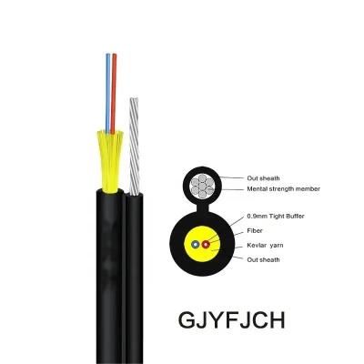 China Indoor 8-shaped LSZH lG657A1 GJFJH GJFJV Fiber Optic Cable for Overhead Stranded Wire for sale