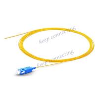 China Speed Customize SC APC/UPC SM Singlemode LSZH PVC 0.9mm 2.0mm 3.0mm Fiber Optic Pigtail for sale