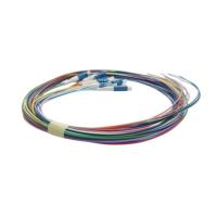 China 12 Cores FTTH Fiber Optic LC UPC LZH/PVC Pigtail 0.9mm Diameter TDM 900 2 Singlemode for sale