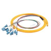 China LC UPC Single Mode Single Core Fiber Optic Pigtail LZH/PVC 12cores for FTTH Network for sale