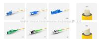 China FTTH TDM 900 0.9mm LC UPC Fiber Optic Pigtail with LZH/PVC Jacket 12-Core Single Mode for sale
