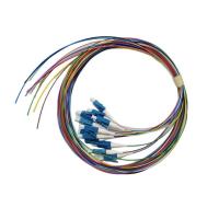 China LSZH/PVC Outer Jacket 12 Core TDM 900 0.9mm Pigtails for Single Mode Fiber Optic Equipment for sale