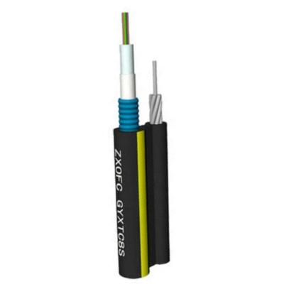 China Fiber Optic Cable G657A 24 Core Armored Self-Supporting Outdoor Waterproof GYTC8S for sale