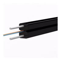 China 100 N/100mm Tensile Strength Wooden Drum Indoor Flat Drop Cable for FTTx for sale