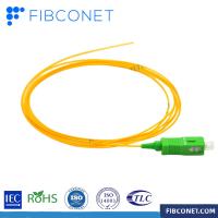 China Low IL SC APC/UPC SM/MM simplex singlemode indoor Fiber optic pigtail Customize Fiber length for sale