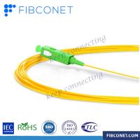 China Low IL SC APC/UPC SM/MM simplex singlemode indoor Fiber optic pigtail Customize Fiber length for sale