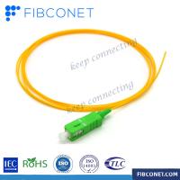 China Low IL SC APC/UPC SM/MM simplex singlemode indoor Fiber optic pigtail Customize Fiber length for sale