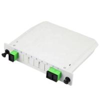 China FTTX Plc Lgx Passive Ftth Fiber Box Splitter 1X16 Gpon Fiber Sc Upc Apc Insertion Plc Splitter for sale