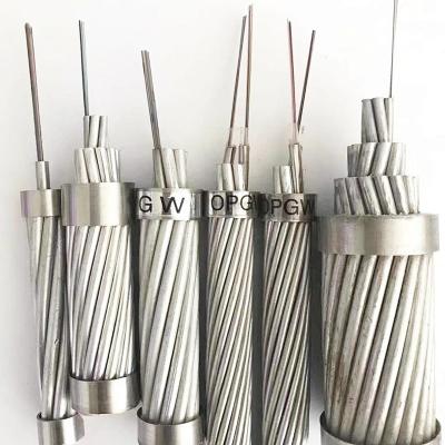 China Opgw Power Communication Optical Cable Strip 2 to 144 Cores AA and as Wire Fiber Cable for sale