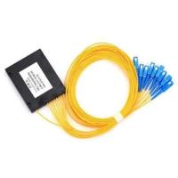 China Supply Fiber Optical PLC Splitter 1X8 1X16 SM ABS Box for Fiber Patch Cord Manufacture for sale