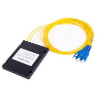 China Supply Fiber Optical PLC Splitter 1X8 1X16 SM ABS Box for Fiber Patch Cord Manufacture for sale