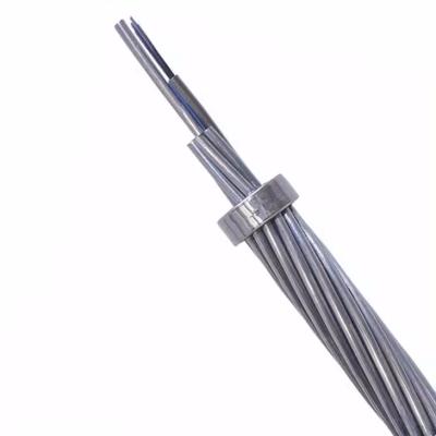 China 210 kN OPGW Fiber Cable Strip for Overhead Installation 2 to 144 Cores AA and As Wire for sale