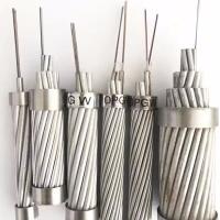 China 2-144 Cores Fiber Optic Overhead Cable Strip AA Wire Opgw Fiber Cable for Communication for sale