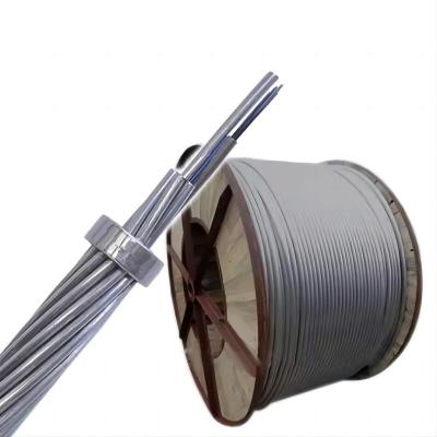 China 1620 kN/mm2 24 48 96 core stainless steel antenna Opgw cable for ACS Optical Fiber for sale