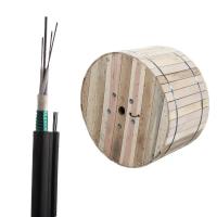 China Black PE Fiber Optic Cable GYXFTC8Y 4/8/12 Core G652D Outdoor Single-Mode FTTH Cable for sale