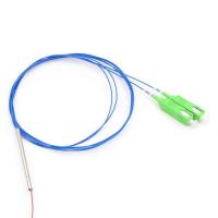 China FTTH 0.9mm/2.0mm/3.0mm 1 * 2 SM Mini Fiber Optic FBT Splitter with Splitter Ratio 1 2 for sale