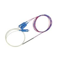 China FTTH 0.9mm/2.0mm/3.0mm 1 * 2 SM Mini Fiber Optic FBT Splitter with Splitter Ratio 1 2 for sale