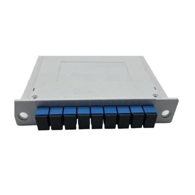 China 1X8 FTTH LC UPC Fiber Optic Box for Singlemode Duplex Optic and APC/UPC Ending Polishing for sale