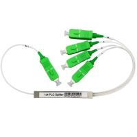 China Mini Tube/ABS Box/Plug-in PLC Splitter 1x4 1x8 SC APC for Fiber Optic FTTH and 3 for sale