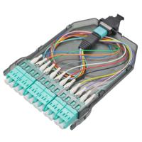 China Seamless Data Transmission FTTH MPO Cassette with LC APC to LC UPC Duplex Fiber Optic for sale