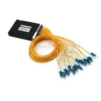 China 1 * 8-way ABS Box SC APC UPC Multiplexer FTTH Optical PLC Splitter for GPON EPON Fiber for sale