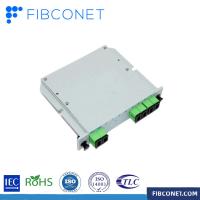 China Fiber Optical PLC Splitter in ABS Box for FTTH SC/UPC 1x2 1x4 1x8 1x16 Network Device for sale