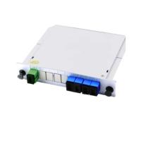 China 1x2/1x4/1x8 SC UPC SM 0.9mm Fiber Optic PLC Splitter for FTTH LGX Type 1x8 Fiber Core for sale