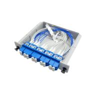 China LGX PLC Splitter 1x2/1x4/1x8 LC UPC SM 0.9mm PLC Fiber Optic Splitter with PP Material for sale