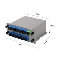 China FTTH SC/UPC 1 * 16 Plug-in LGX Fiber Optic Splitter Box Plug-and-Play Design for Easy for sale