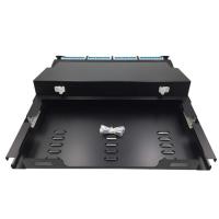China FTTH FTTX 12/24 Fiber Mtp/Mpo Cassettes 8 Port Patch Panel for SM/OM3/OM4 Fiber Networks for sale