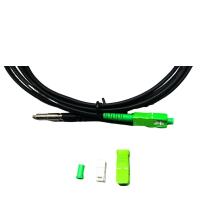 China Easy-to-Patch Wall G657.B3 1F Fiber Optic Cable with Stretch Resistant and Connector for sale