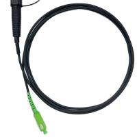 China Easy-to-Patch Wall G657.B3 1F Fiber Optic Cable with Stretch Resistant and Connector for sale