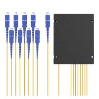 China 1X8 1X16 optical fiber PLC splitter box sc upc plc ABS box type optical fiber PLC splitter for sale