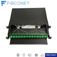 China Drawer Type Rack Mount Splicing Fiber Optic Patch Panel for Fiber Patch Cord Manufacture for sale