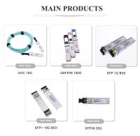 China 10G Base ZR Adjustable DWDM 80km SFP Duplex Fiber SFP Transceiver with 20km Distance for sale