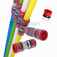 China FTTH Push in Duct Connector for FTTX Fiber Optic Microtube End Stop Network Connector for sale