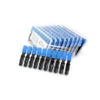 China Temperature Resistant Low IL FTTH SC UPC Singlemode Blue Optical Fiber Fast Connector for sale