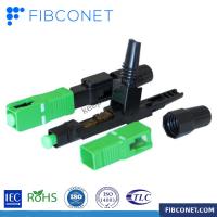 China Optic Green Fiber Optic/Optical Sc Apc Fast Connector for Network Return Loss dB 50dB for sale