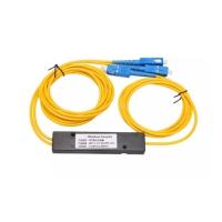 China Singlemode G652D G657A1/A2 1x2 FBT Splitter Optical Fiber Cable with SC/UPC Connectors for sale