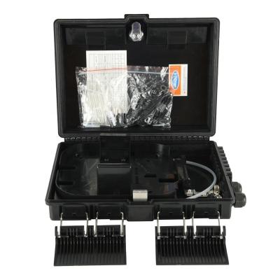 China 16 Core Black Carton Fiber Optic Distribution Box for FTTH Wall Mounted Terminal Box for sale