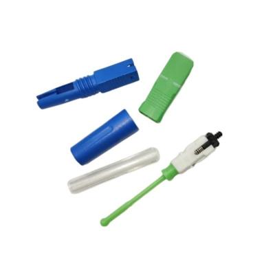 China 2 Time FTTH Singlemode Hot Melt Sc APC Optical Fiber Optic Quick Connector for wifi Network for sale