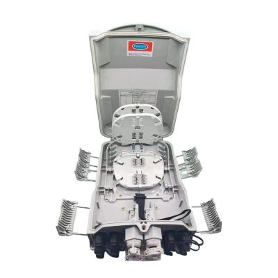 China 8 cores or 16 cores ABS gray 2 in 4 out optical terminal box for IP55 protection for sale